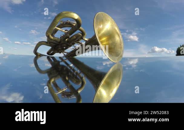 Antique musical wind brass instrument Stock Videos & Footage - HD and ...