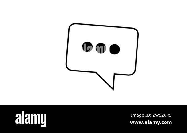 A simple element of a pop-up message, email, or text message with slow ...