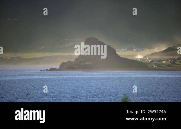 People camping at Hovsgol lake in Mongolia.Hovsgol Khovsgol Khuvsgul ...