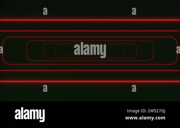 Abstract Eighties Outline Stripe Shapes Tunnel Background Loop/ 4k ...