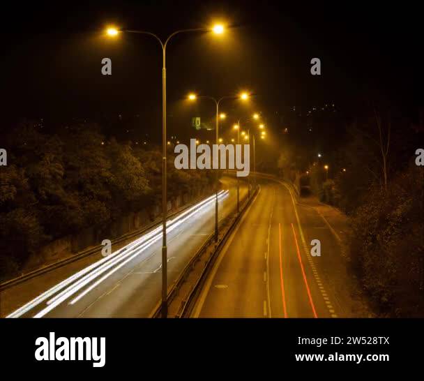 Night highway lamps Stock Videos & Footage - HD and 4K Video Clips - Alamy