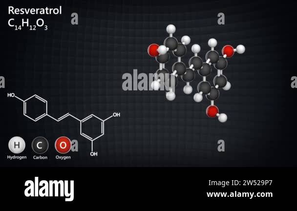 3d molecular structure resveratrol Stock Videos & Footage - HD and 4K ...