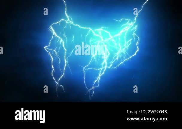 lightning in the night sky. Storm thunder in the dark night. Full HD Stock Video Footage - Alamy