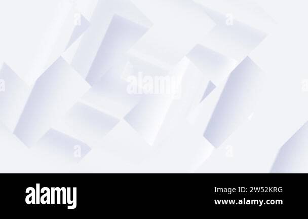 Clean white motion background animation with rotating refracted ...