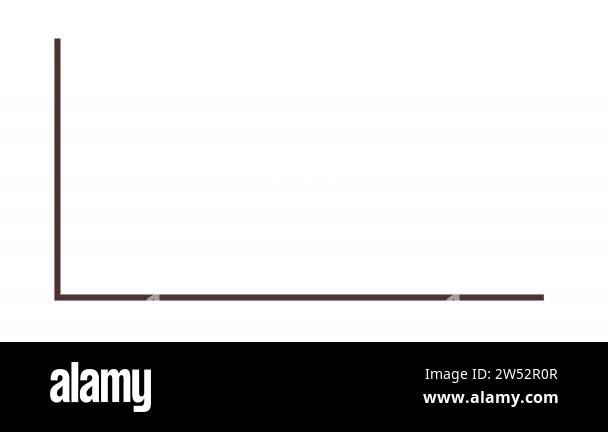 Line graph chart infographic flat design for presentations and reports ...