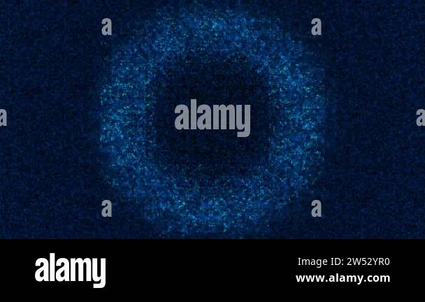Dynamic Movement Of Blinking Light Rings Spreading One By One