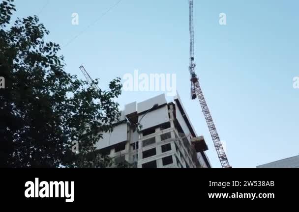 Building construction tower cranes Stock Videos & Footage - HD and 4K ...