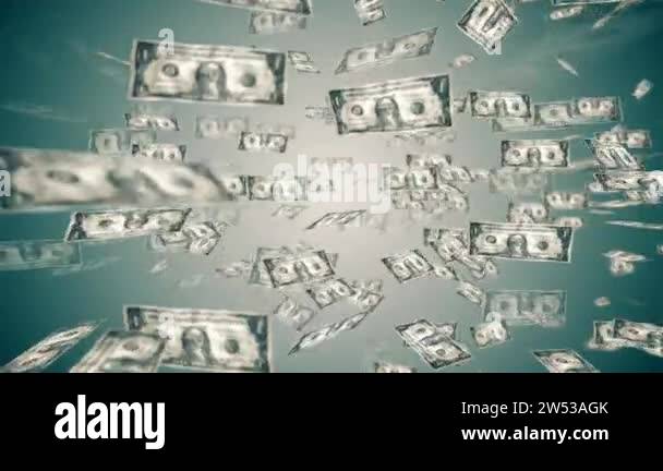 Seamlessly looping business and finance background animation: hundreds ...