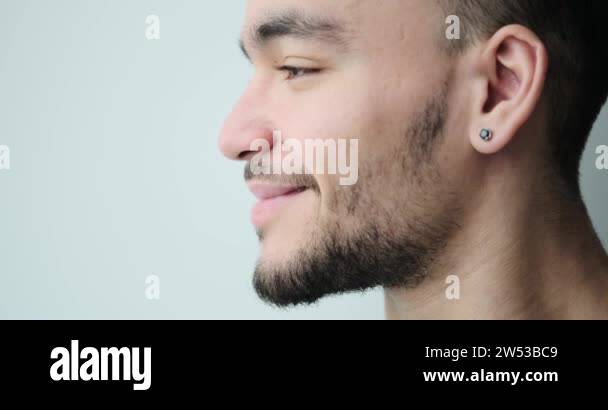 Man face profile smiling Stock Videos & Footage - HD and 4K Video Clips ...