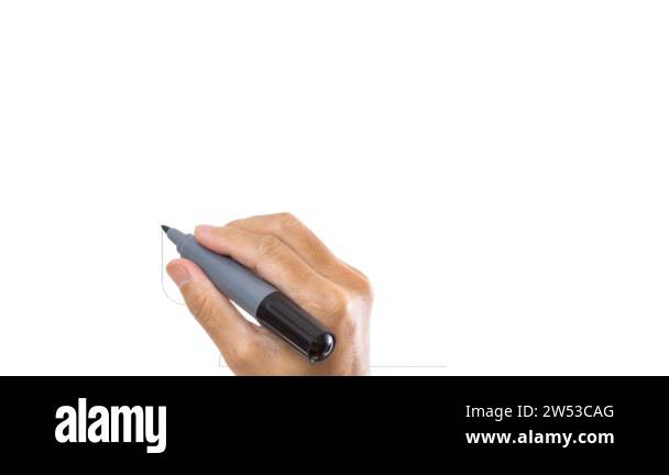 Animated outlined computer icon. Animation, pictogram, motion graphics ...