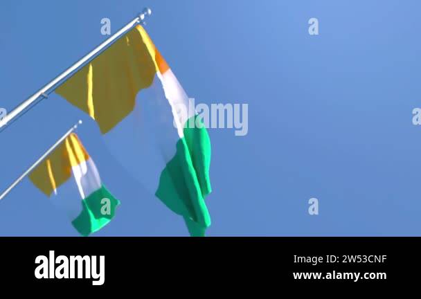 Cote divoire national flag Stock Videos & Footage - HD and 4K Video ...