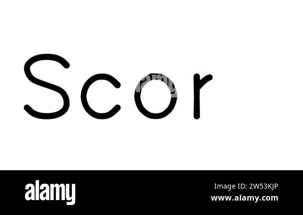 Scone Handwritten Text Animation in Various Sans-Serif Fonts and ...