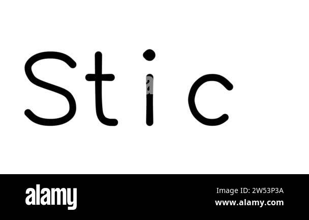 Stick Handwritten Text Animation in Various Sans-Serif Fonts and ...