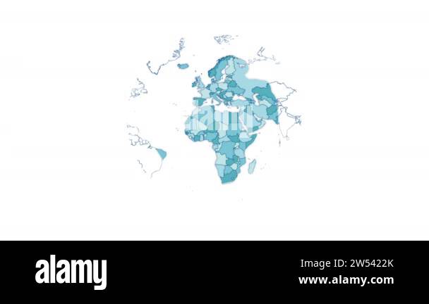 World map green color background Stock Videos & Footage - HD and 4K ...