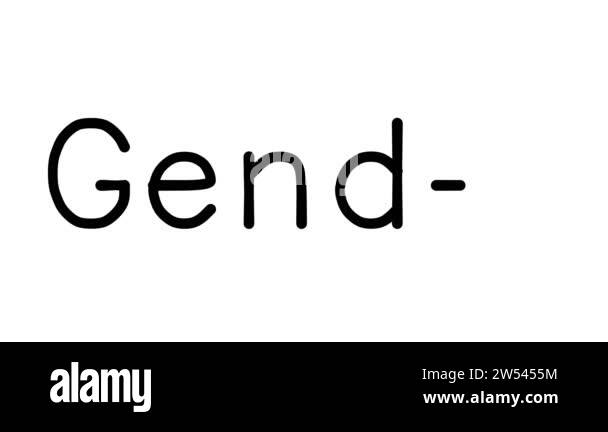 Gender Handwritten Text Animation in Various Sans-Serif Fonts and ...