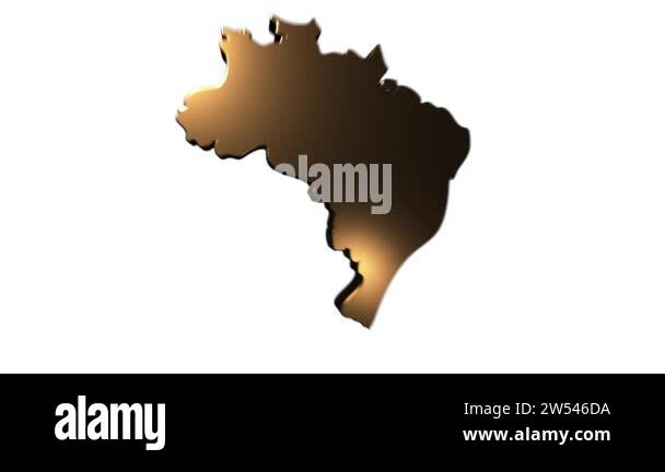 Brazil Map Showing Up Intro By Regions 4k animated Brazil map intro ...