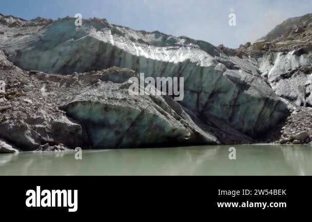 Origin of Holy river Ganges Gaumukh India Stock Video Footage - Alamy