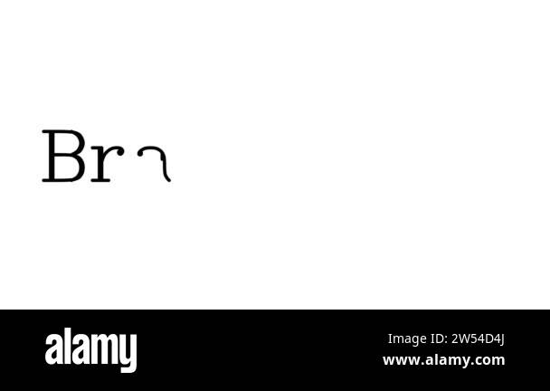 Brainstorm Animated Handwriting Text in Serif Fonts and Weights Stock ...