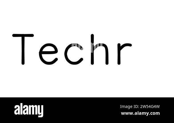 Techno Handwritten Text Animation in Various Sans-Serif Fonts and ...