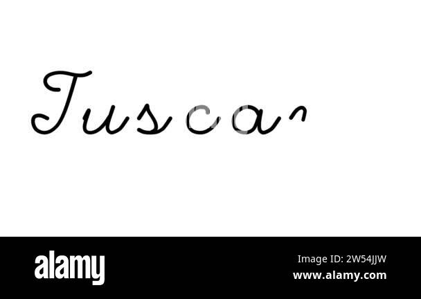 Tuscany Decorative Handwriting Animation in Six Cursive and Gothic ...