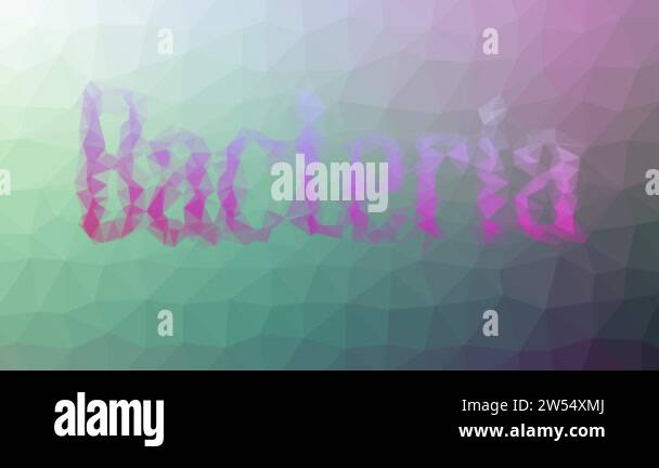 Bacteria appearing strange tessellation looping animated polygons Stock ...