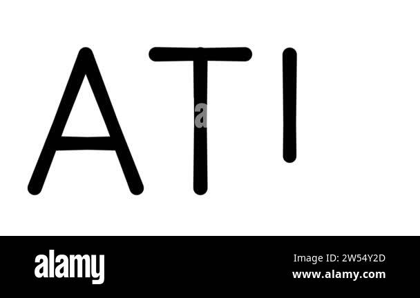 ATM Handwritten Text Animation in Various Sans-Serif Fonts and Weights ...