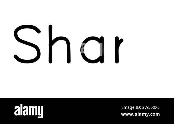 Sharp Handwritten Text Animation in Various Sans-Serif Fonts and ...