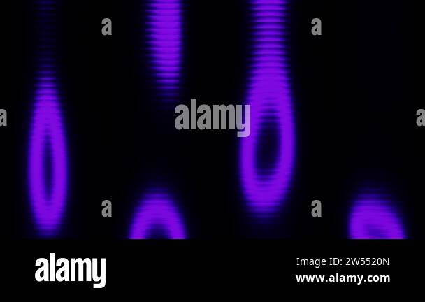 Motion graphic of blurred lens distortion. Defocused 3d pattern. Dark ...