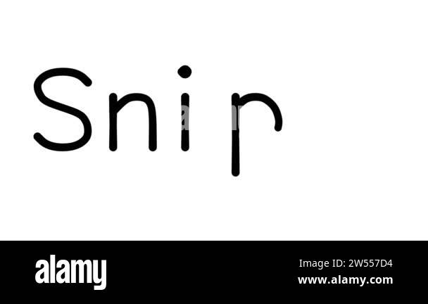 Sniper Handwritten Text Animation in Various Sans-Serif Fonts and ...