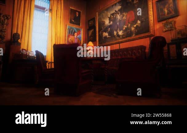 classic smoking cigar room Stock Video Footage - Alamy