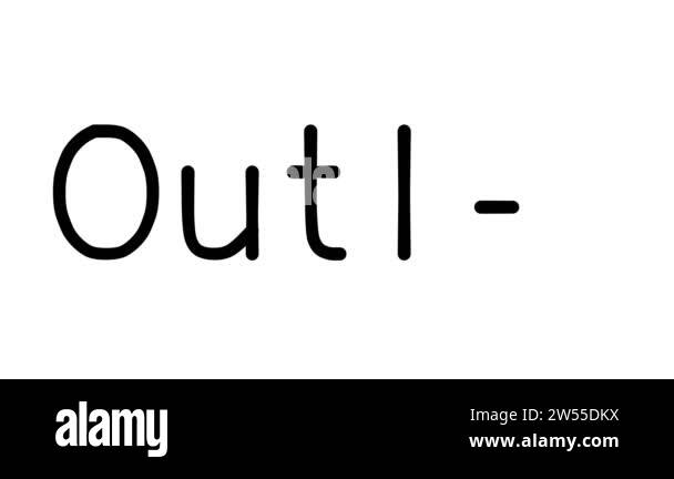 Outlet Handwritten Text Animation in Various Sans-Serif Fonts and ...
