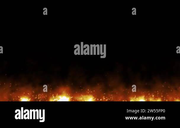 Sparks Fx Fire Wall Explosion Animation Loop/ 4k animation of a fire ...