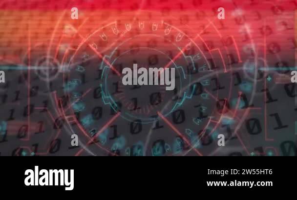 Animation Of Scope Scanning And Binary Coding Global Data Processing