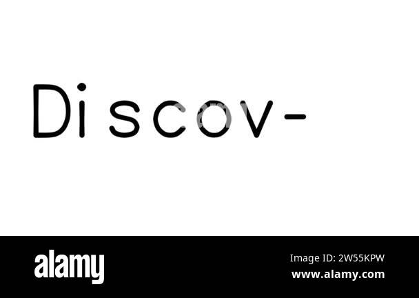 Discovery Handwritten Text Animation in Various Sans-Serif Fonts and ...