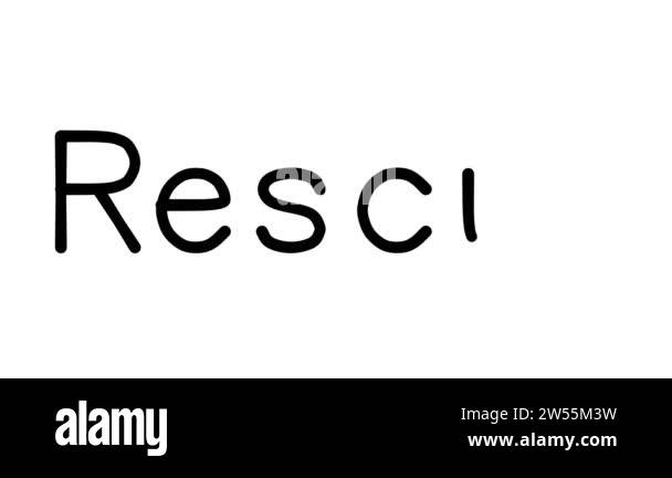 Rescue Handwritten Text Animation in Various Sans-Serif Fonts and ...