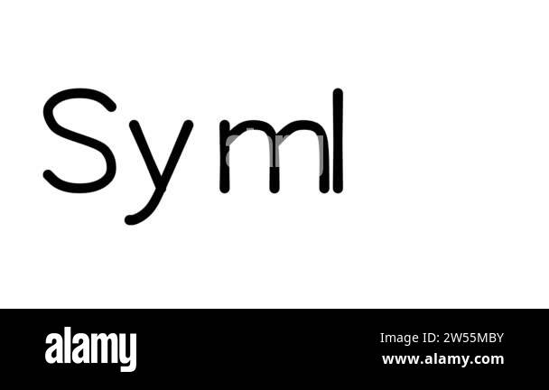 Symbol Handwritten Text Animation in Various Sans-Serif Fonts and ...