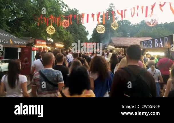 People person pedestrians busy pavement walking Stock Videos & Footage ...