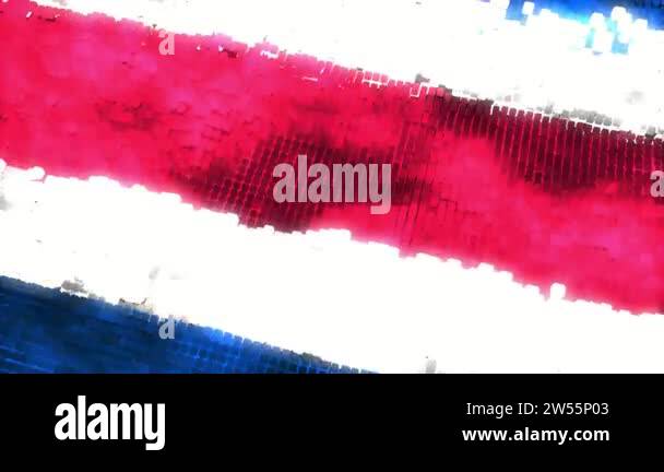 Futuristic 60FPS bright Costa Rica digital flag , rendered UHD 4k 3d ...