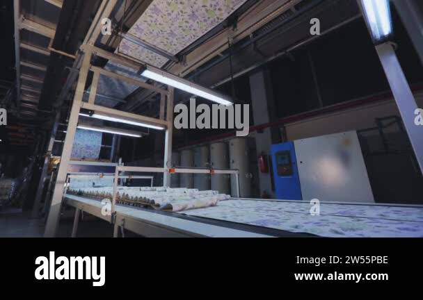 Conveyor line of wallpaper production, wallpaper production plant ...