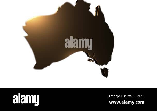 Australia Map Showing Up Intro By Regions 4k animated australian map ...