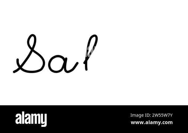Salad Decorative Handwriting Animation in Six Cursive and Gothic Fonts ...