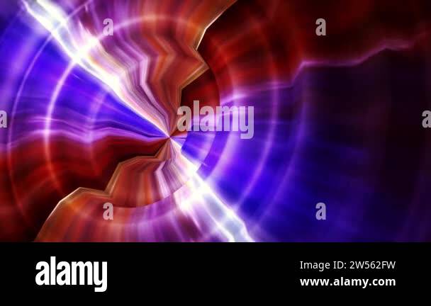 Abstract 3d Pattern Of Circles With The Effect Of Wave Ripple Displacement Animation 4k Rainbow