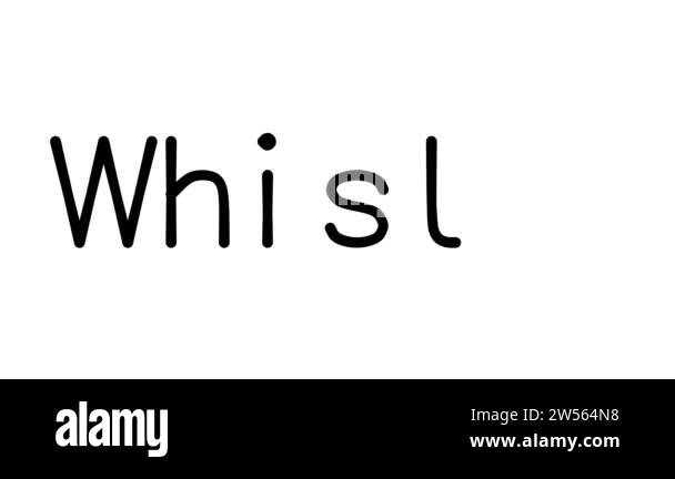 Whistle Handwritten Text Animation in Various Sans-Serif Fonts and ...