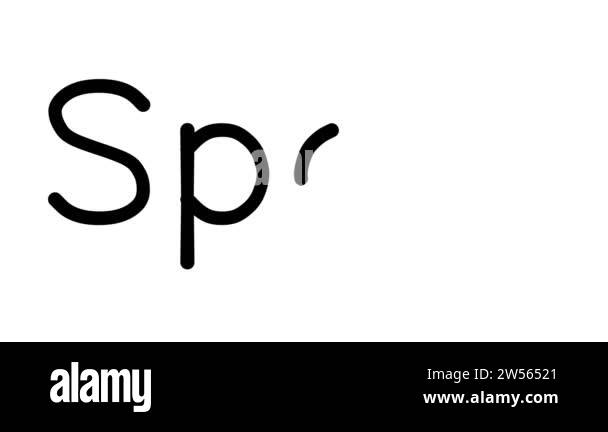 Sport Handwritten Text Animation in Various Sans-Serif Fonts and ...