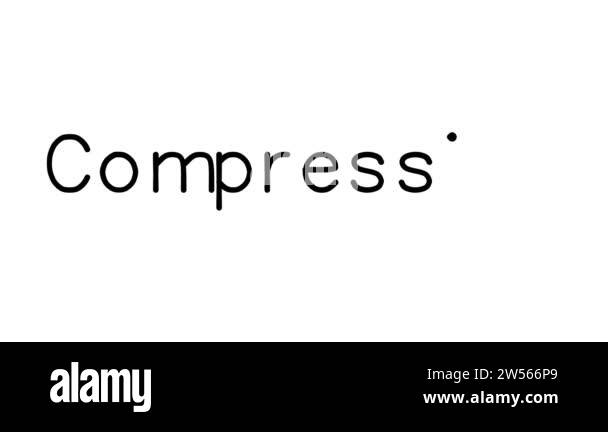 Compression Handwritten Text Animation in Various Sans-Serif Fonts and ...