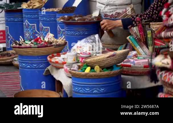 Morocco, Marrakech - October 2019: Argan oil production in a ...