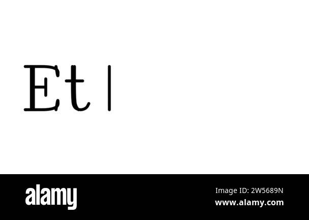 Ethanol Animated Handwriting Text in Serif Fonts and Weights Stock ...