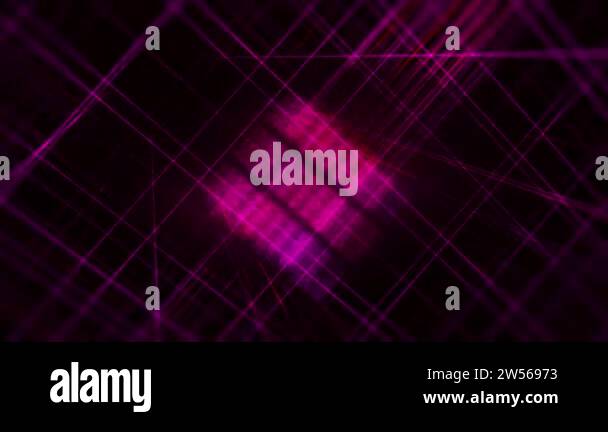 Abstract digital grid in a shape of rotating box, seamless loop ...