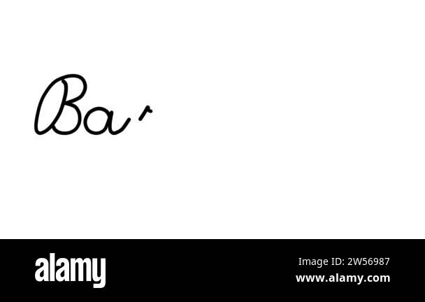 Barefoot Decorative Handwriting Animation in Six Cursive and Gothic ...