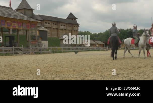 Three Actors as Vladimir The Great, Prince Vladimir and Two Warriors ...
